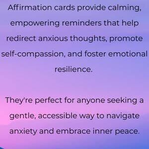Digital Affirmation Cards for Anxiety Relief | Self-care Daily ...