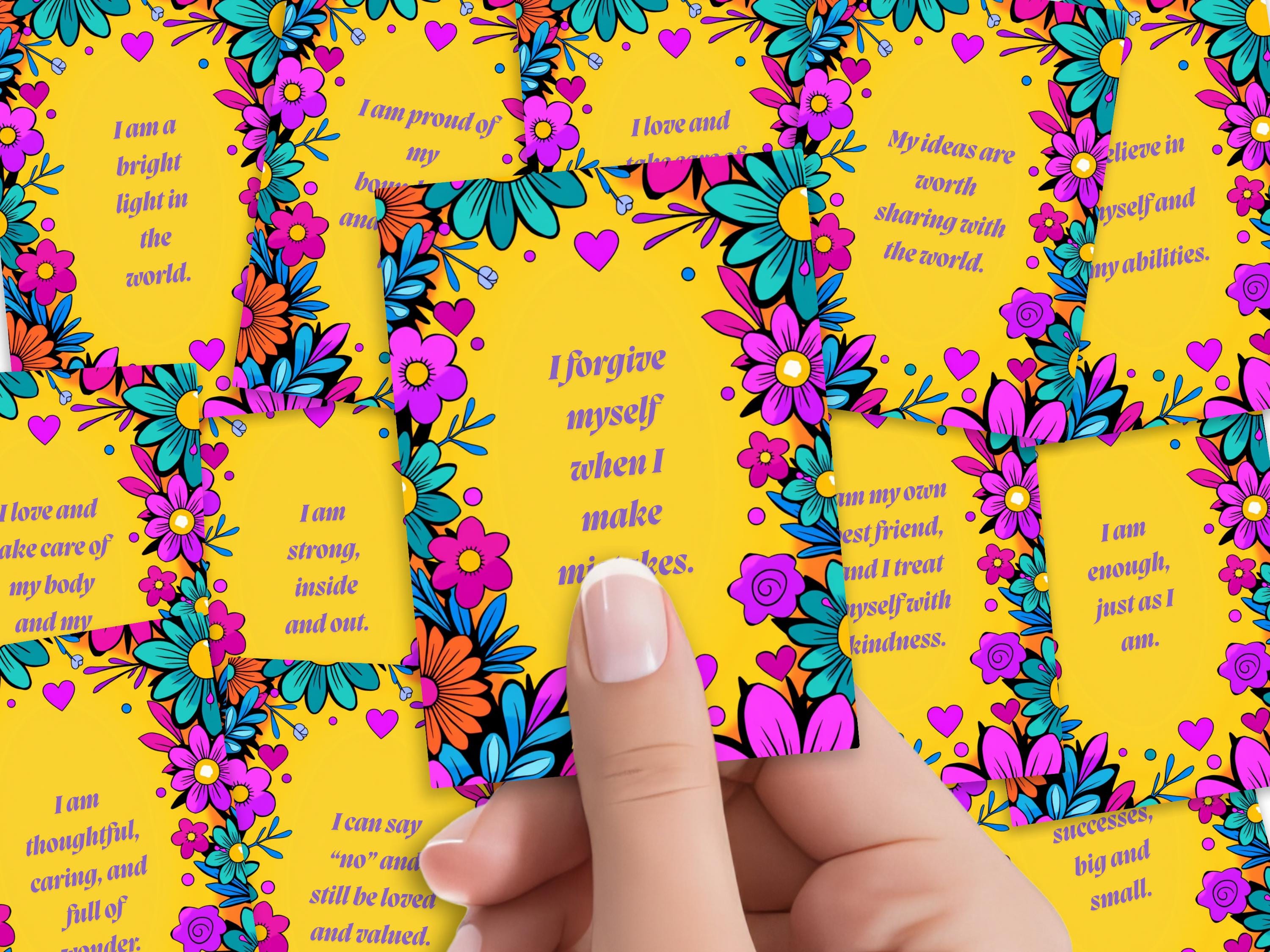 Empowering Affirmation Cards for Girls and Women – Self-love and ...