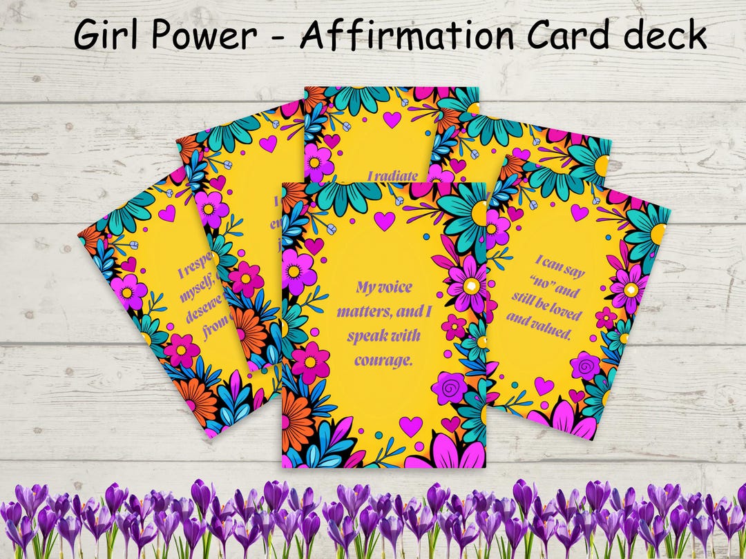 Empowering Affirmation Cards for Girls and Women – Self-love and ...