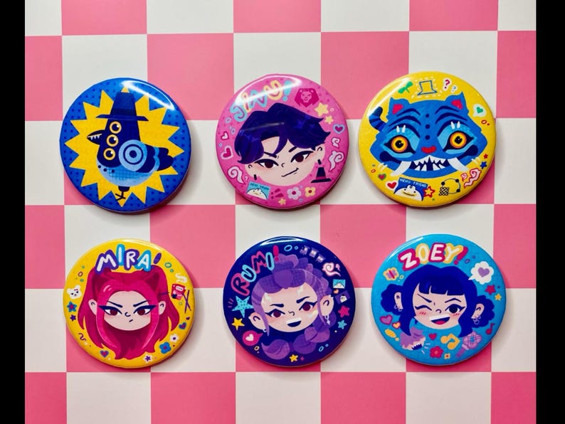 Kpop Demon Hunters Buttons - Etsy