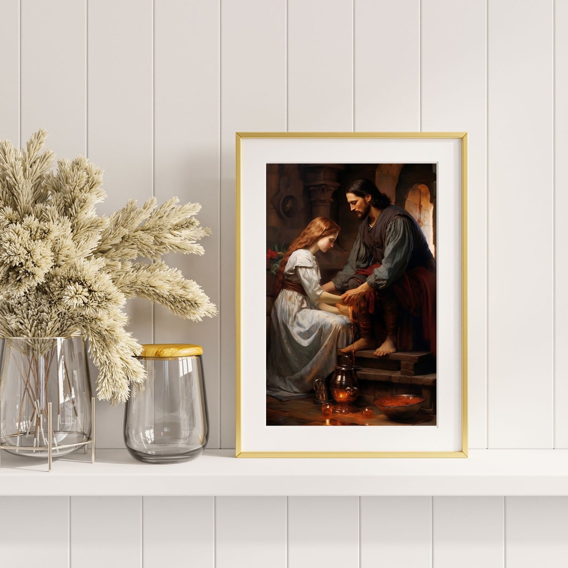 Mary Magdalene Washing Jesus Feet Mary Anointing Jesus Jesus Painting Pictures of Jesus Jesus is ...