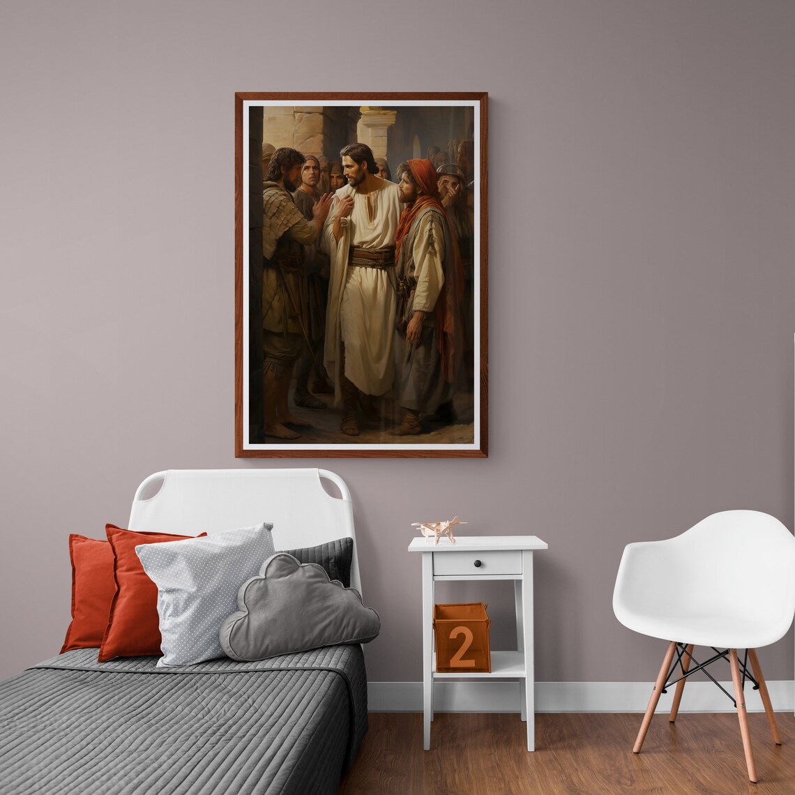Judas Iscariot Betraying Christ Wall Art Judas Betrays Jesus With A