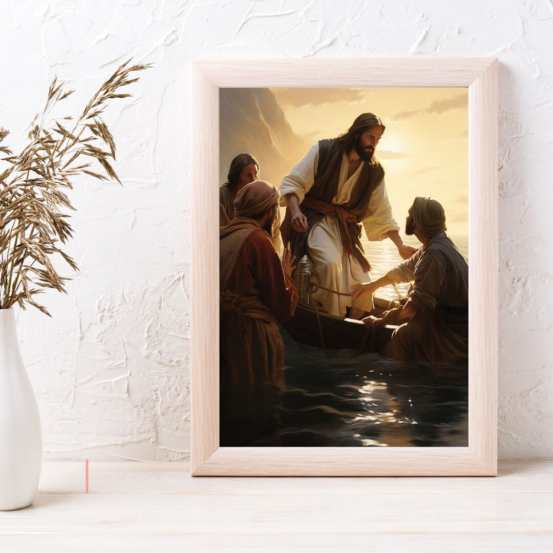 Come Fishers of Men Come Follow Me Follow Me Jesus Painting Pictures of Jesus Matthew 4:19 Jesus ...