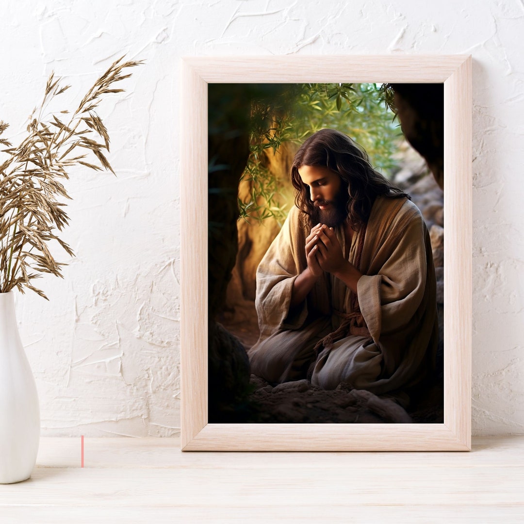 Jesus Pray Yeshua Ids Temple Jesus Painting Pictures of Jesus Jesus ...
