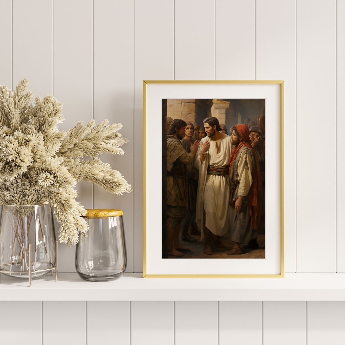 Judas Iscariot Betraying Christ Wall Art Judas Betrays Jesus With A