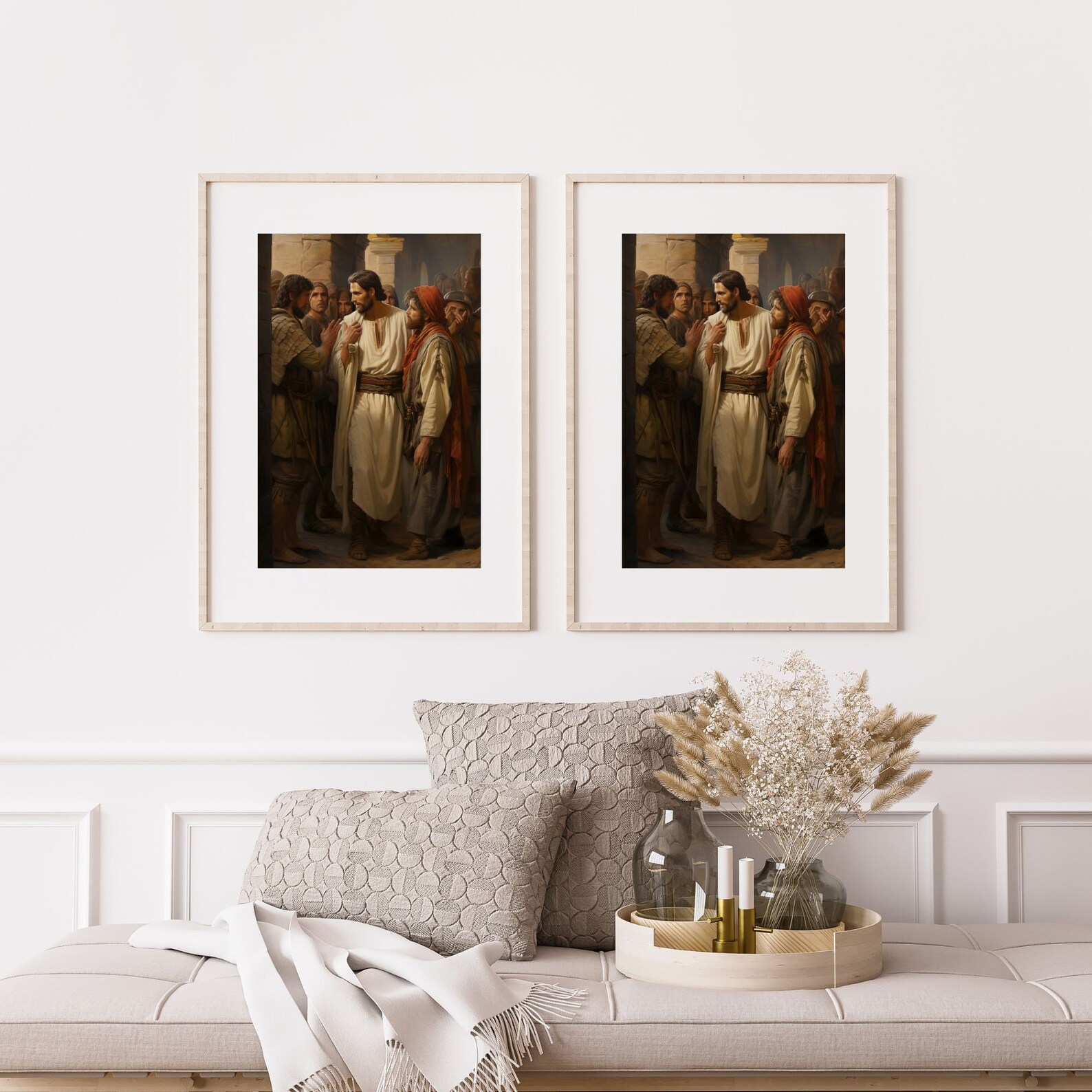 Judas Iscariot Betraying Christ Wall Art Judas Betrays Jesus With a ...