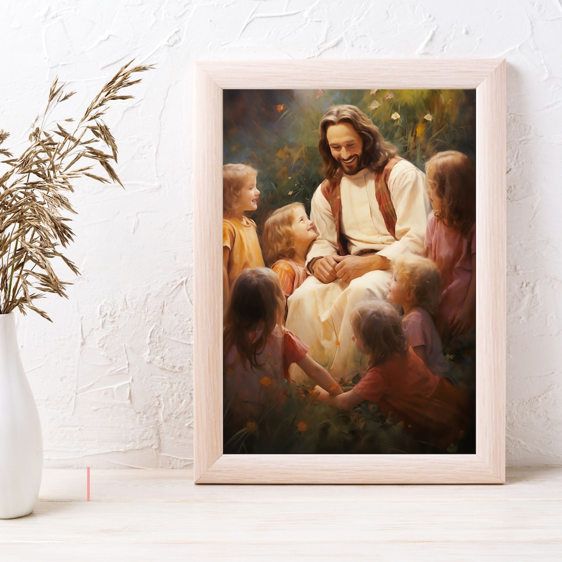 Jesus and Children Art Wall Jesus Hugs Children of God Wall Art I'm A ...