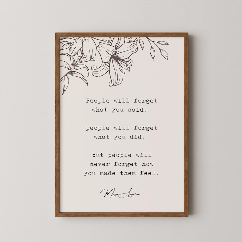 Maya Angelou Poster - Etsy Canada