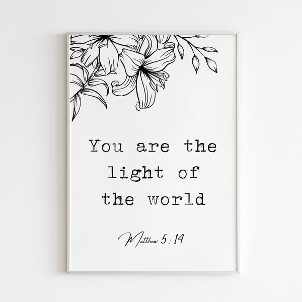 Matthew 5 14 - Etsy