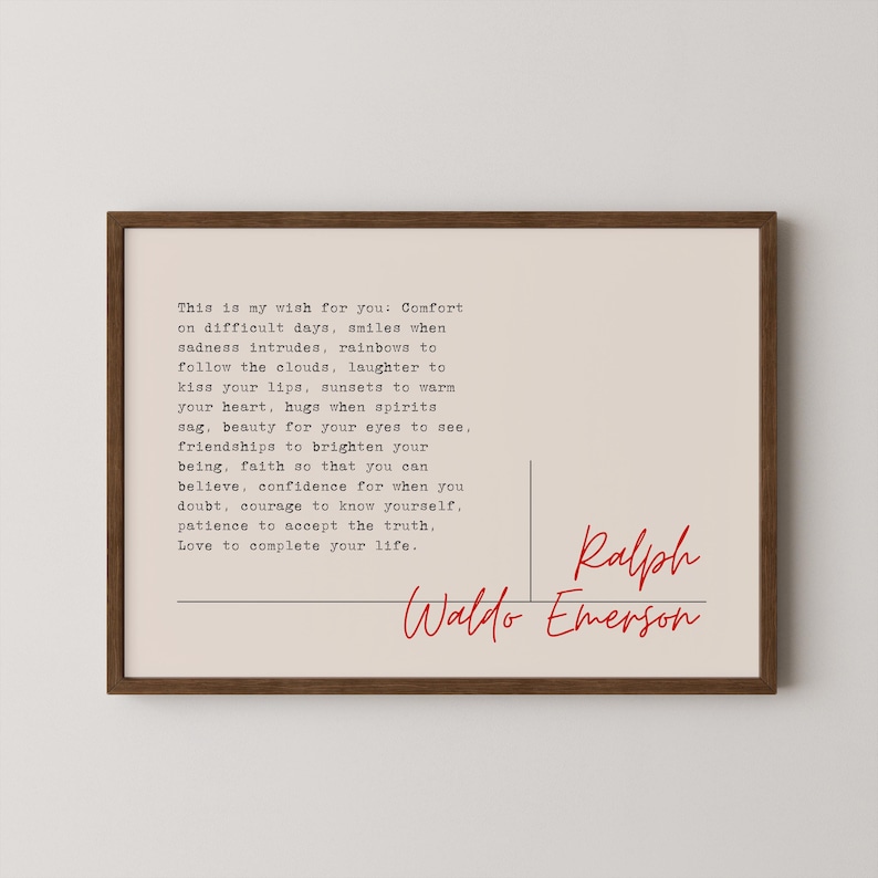 Ralph Waldo Emerson, "comfort on Difficult Days, Smiles When Sadness ...