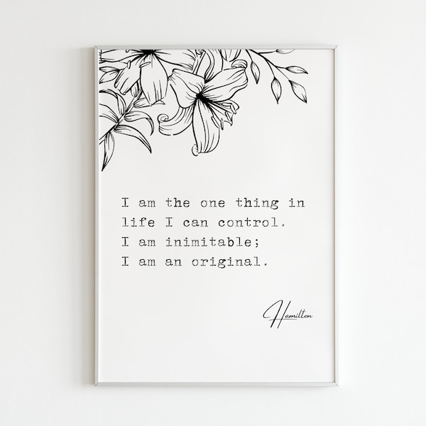 Hamilton Quotes - Etsy