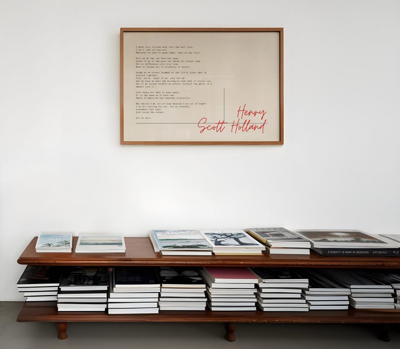 Henry Scott Holland, "all is Well." Quote, Digital Download, Wall Art ...