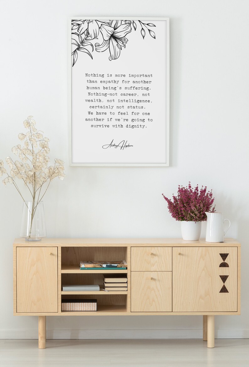 Audrey Hepburn - "nothing is More Important Than Empathy...", Digital ...