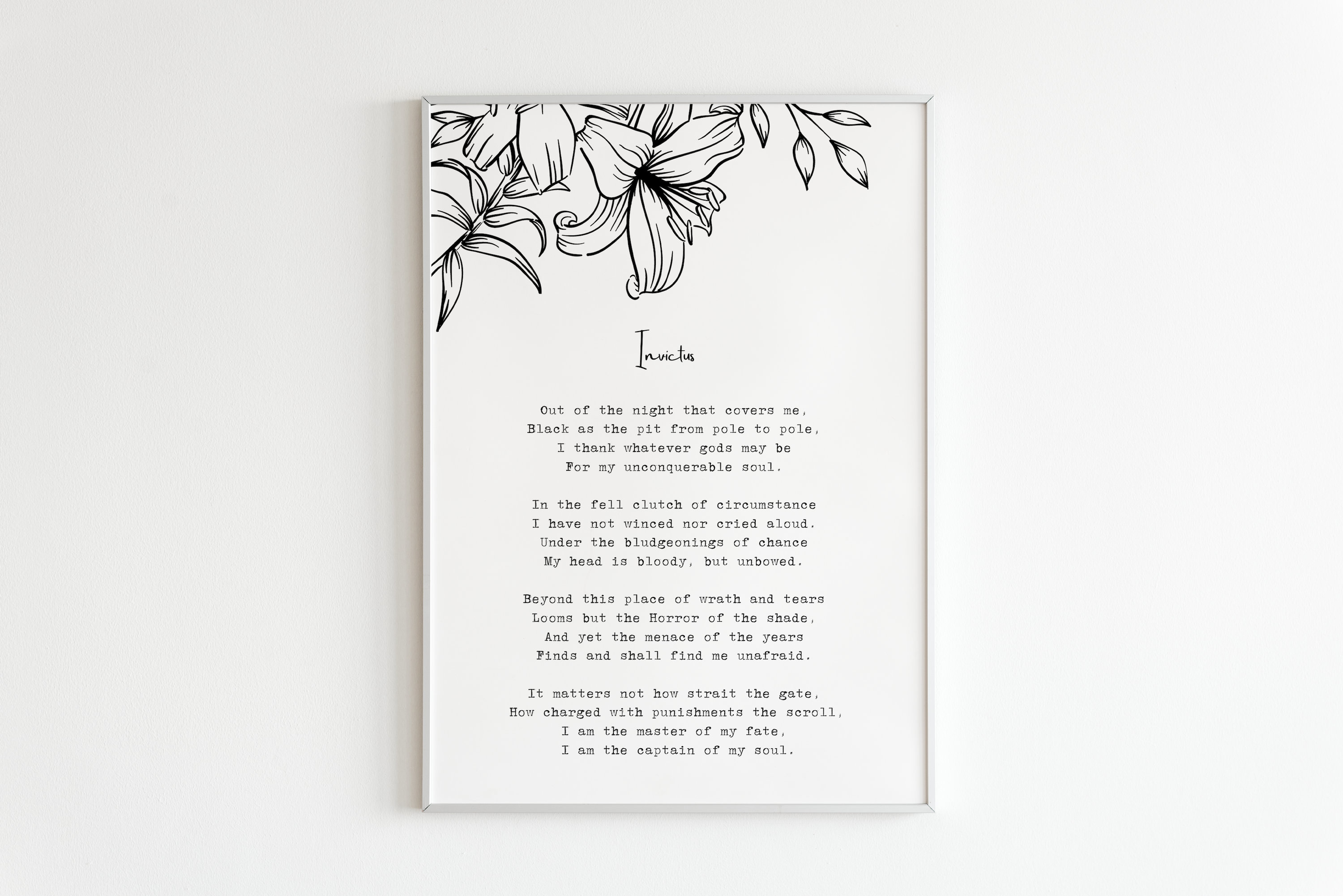 Invictus Poem Iphone Wallpaper