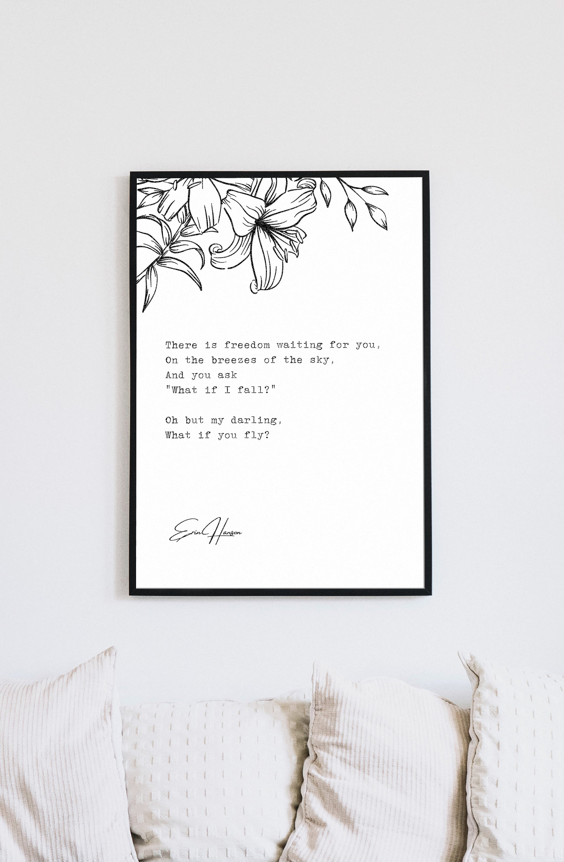 Erin Hanson, "what If I Fall?" Oh but My Darling, What If You Fly ...