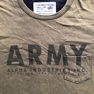 Alpha Industries Army Tees - Etsy