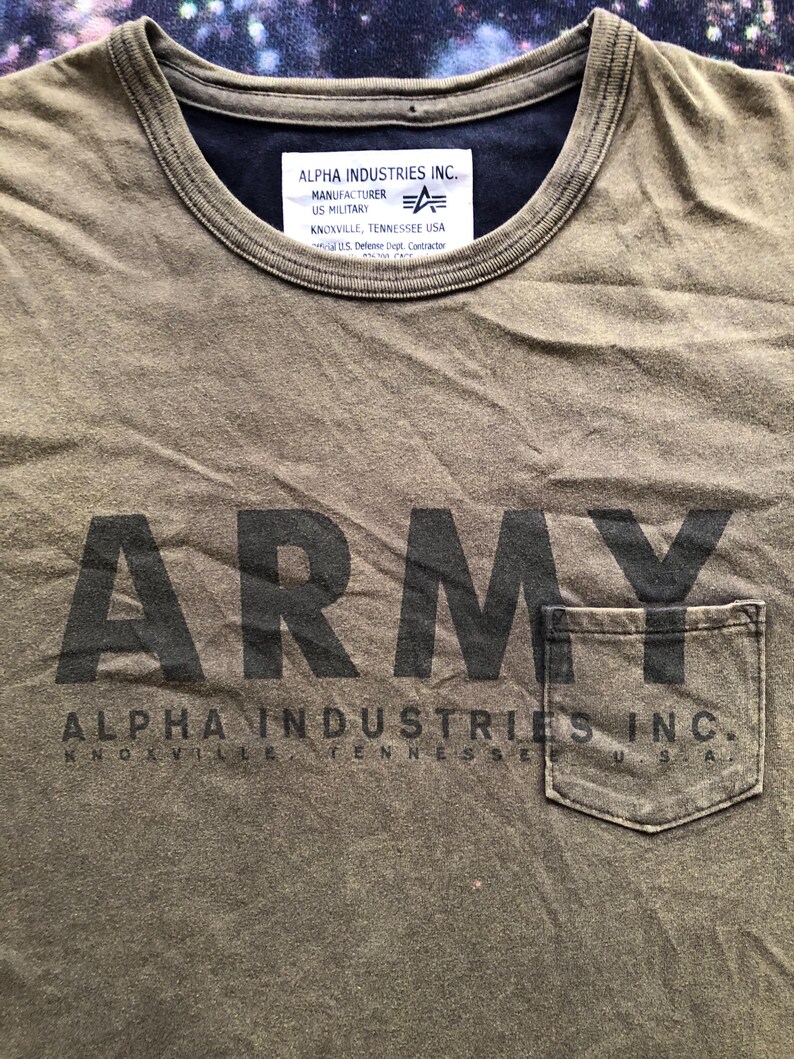 Alpha Industries Army Tees - Etsy