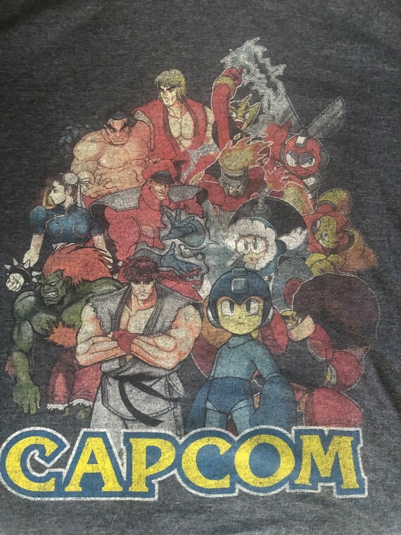 Vintage Street Fighter CAPCOM Characters Graphic Tees Tops - Etsy