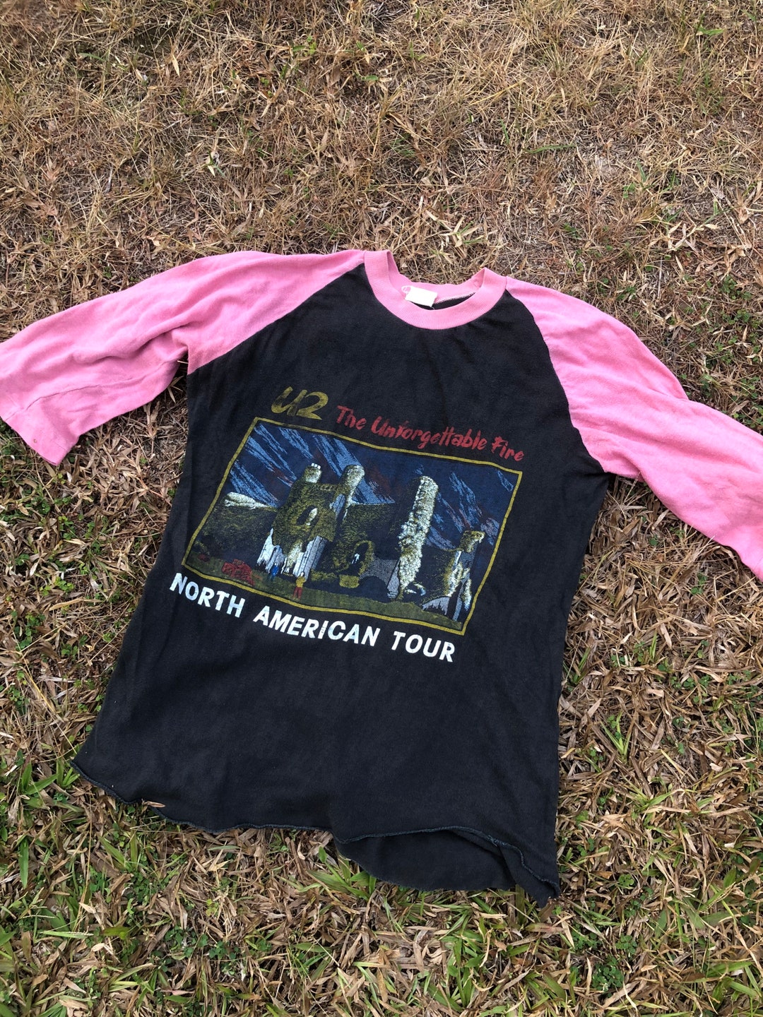 U2 on Tour the Unforgettable Fire Rock Band Tees - Etsy