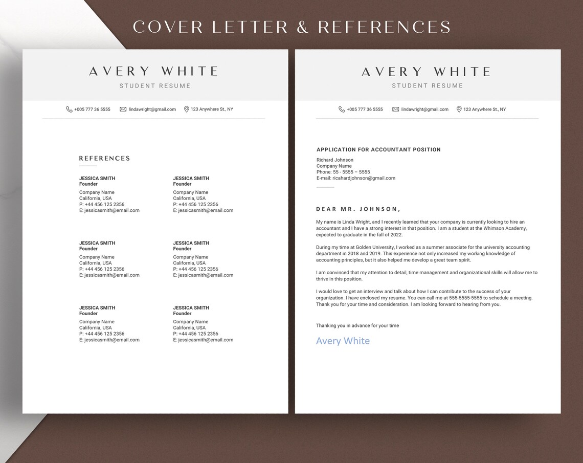 High School Student Resume With No Work Experience Template | Resume ...