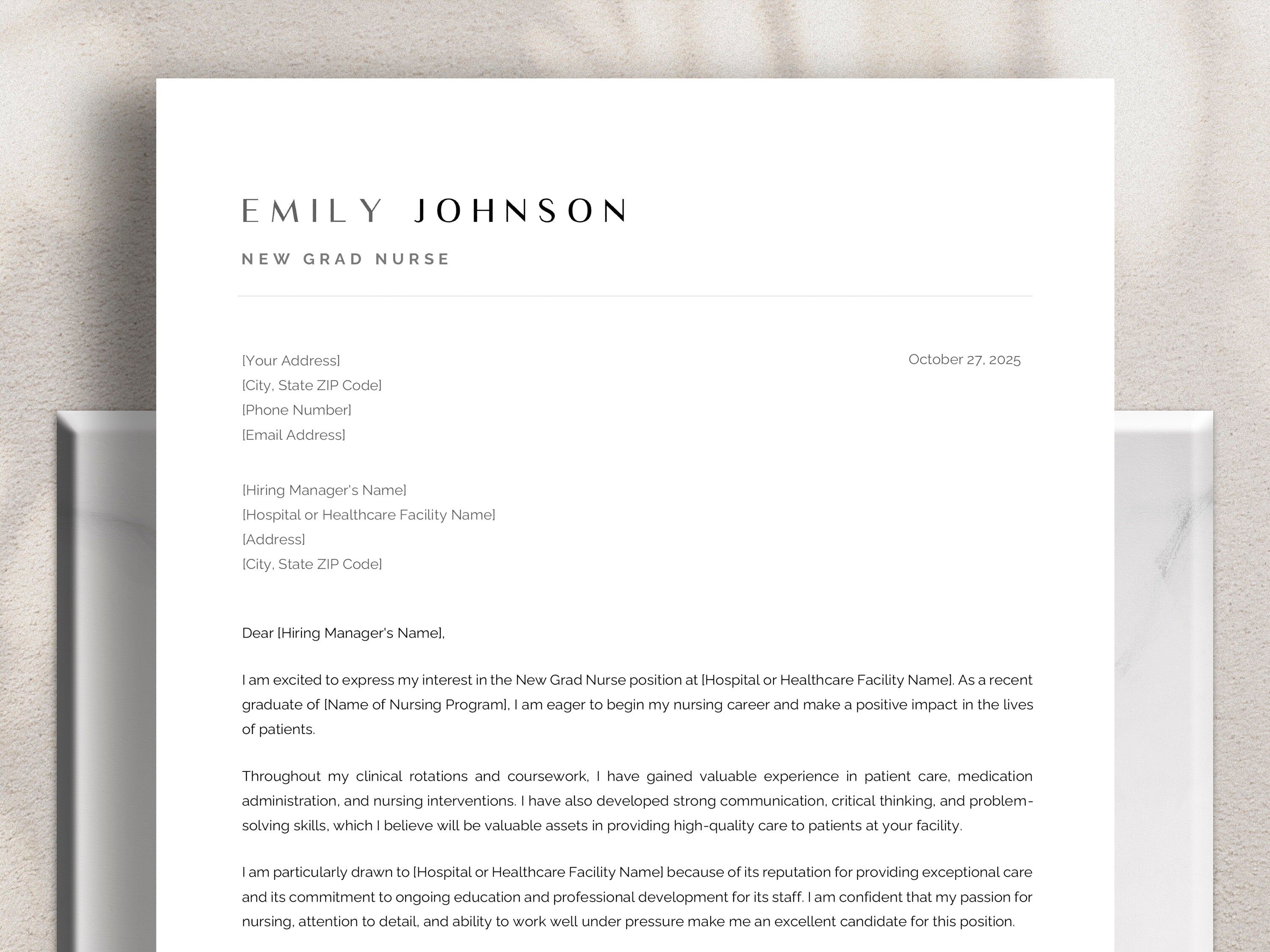 New Graduate Nurse Cover Letter Template Nursing Student Cover Letter