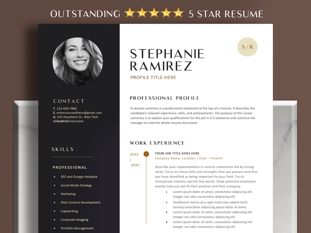 Executive Resume Template Google Docs | Modern C Level Resume Template ...