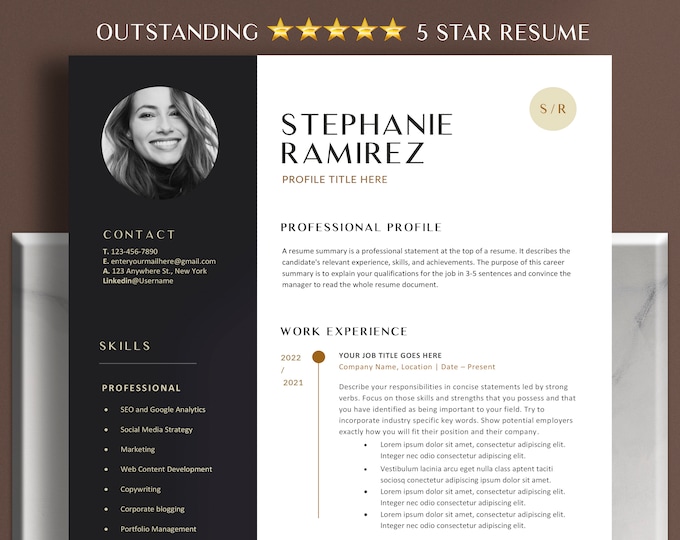 Executive Resume Template | Modern C Level Resume Template for Word ...