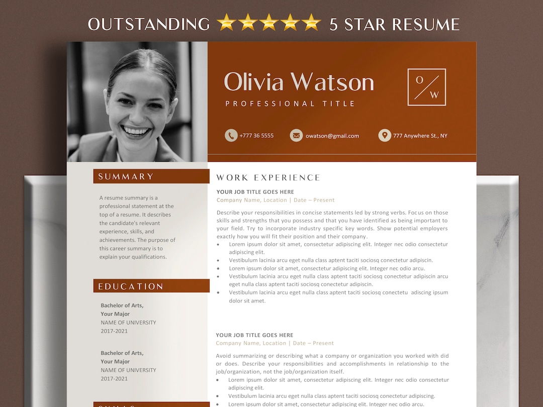 Executive Resume Template Google Docs | Modern C Level Resume Template ...