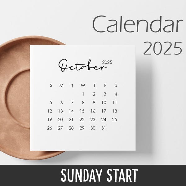 Mini Calendar - Etsy