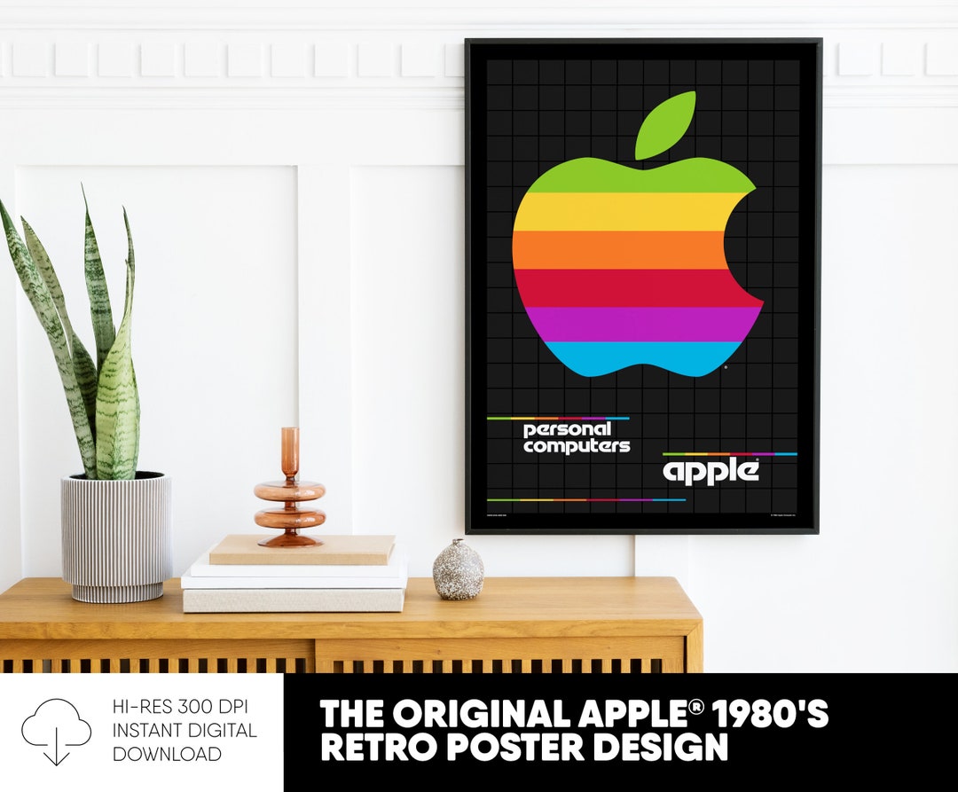 The Original Apple® 1980's Retro Poster Design - Personal Computers - Etsy