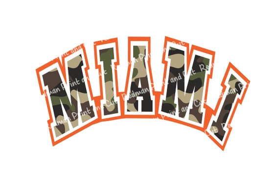 Papercraft cut file University of Miami sublimation vinyl print and cut ...