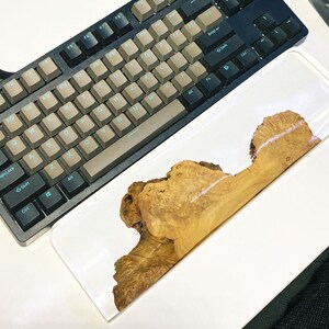 Custom Wood and Resin Wrist Rest,natural Wood Wrist Rest,keyboard Wrist ...