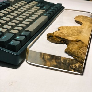 Custom Wood and Resin Wrist Rest,natural Wood Wrist Rest,keyboard Wrist ...
