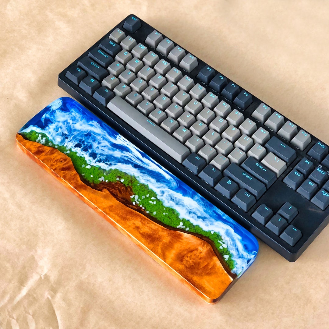 Custom Beach Wrist Rest,resin Keyboard Wrist Rest,resin Nature Wrist ...