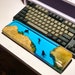 Custom Wood and Resin Wrist Rest,wood Resin Wrist Rest,keyboard Wrist ...
