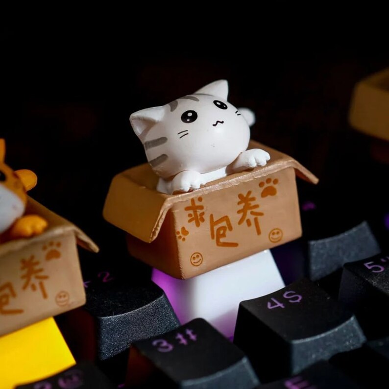 Cute Cat Keycap,animals Keycap,artisan Keycaps,sa and OEM Keycaps ...