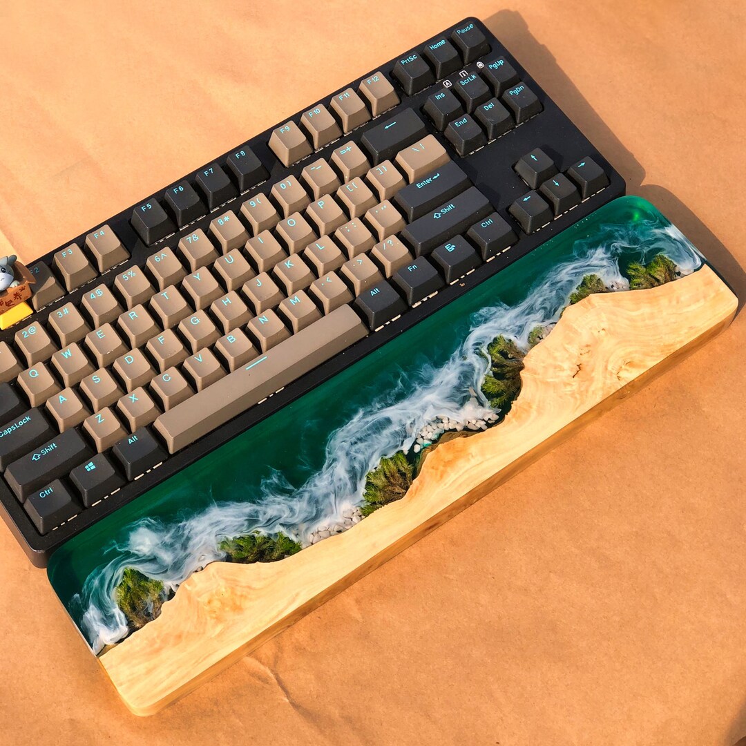 Green Beach Wrist Rest,resin Keyboard Wrist Rest,resin Nature Wrist ...