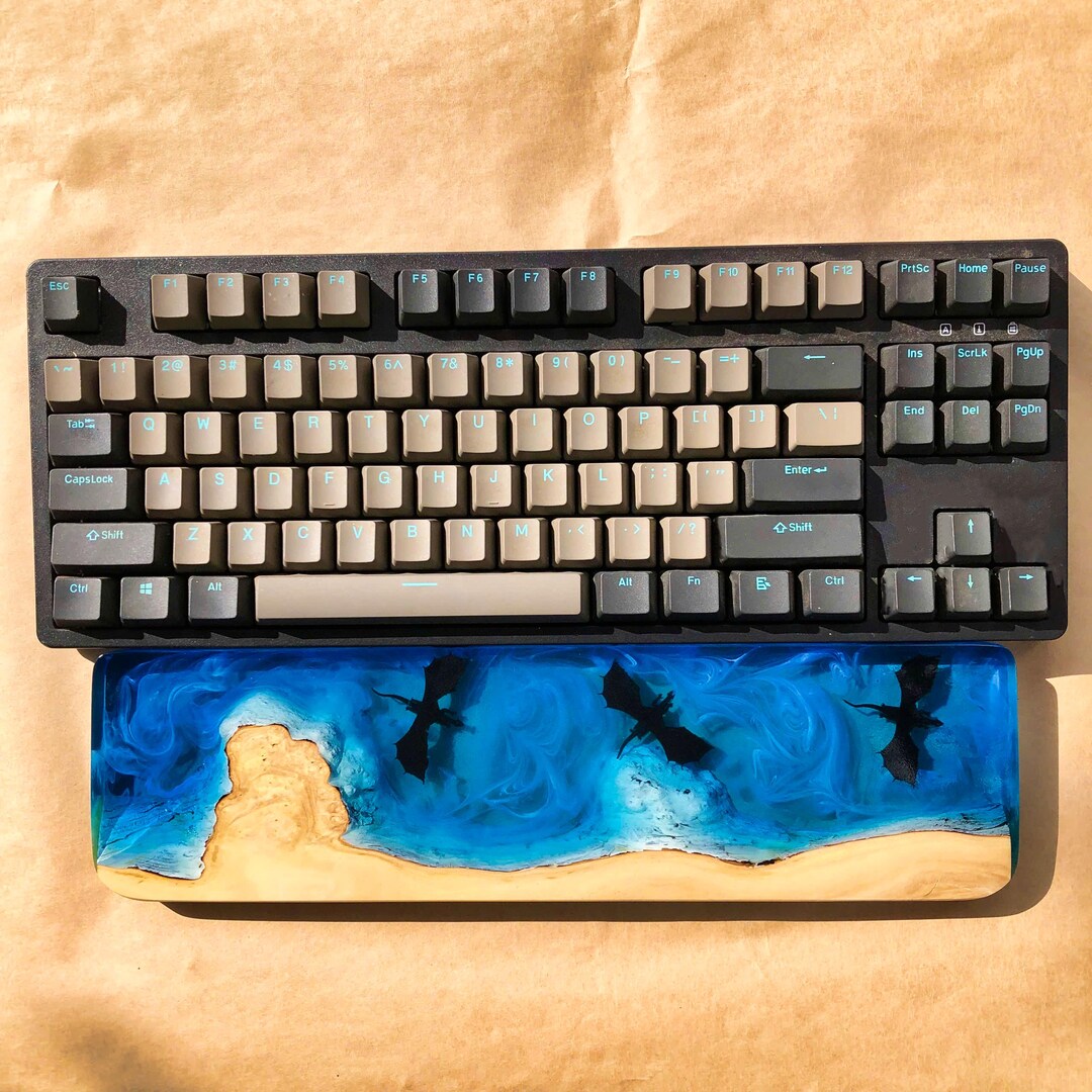Custom Dragon Keyboard Wrist Rest,dragon Landscape Wrist Rest,resin ...