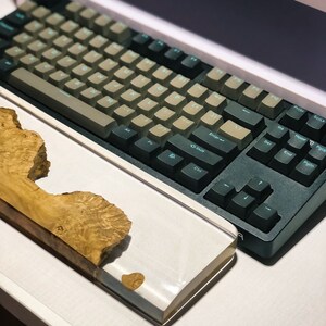 Custom Wood and Resin Wrist Rest,natural Wood Wrist Rest,keyboard Wrist ...