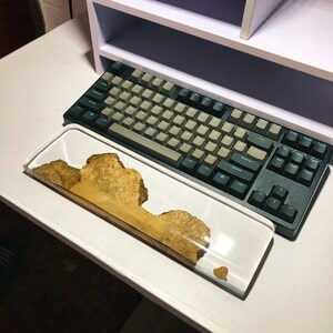 Custom Wood and Resin Wrist Rest,natural Wood Wrist Rest,keyboard Wrist ...