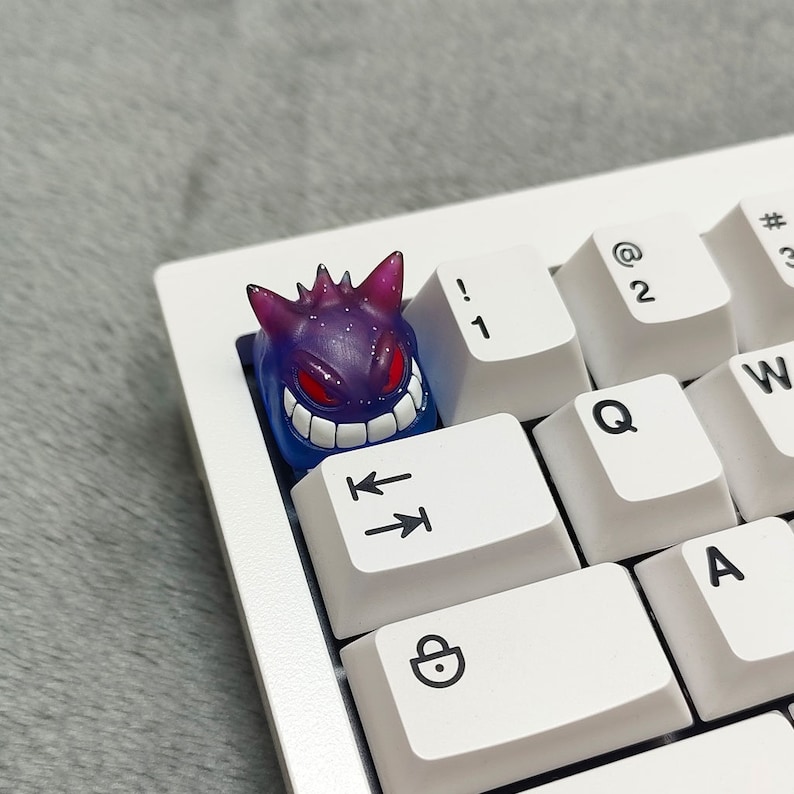 Gengar Resin Keycap,pokemon Keycap,custom Pokemon Keycaps Artisan,anime ...