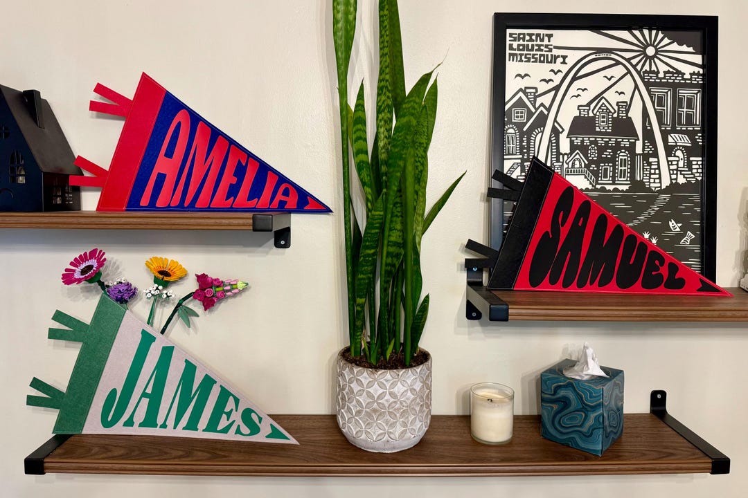 Custom Name PENNANT FLAG - Etsy