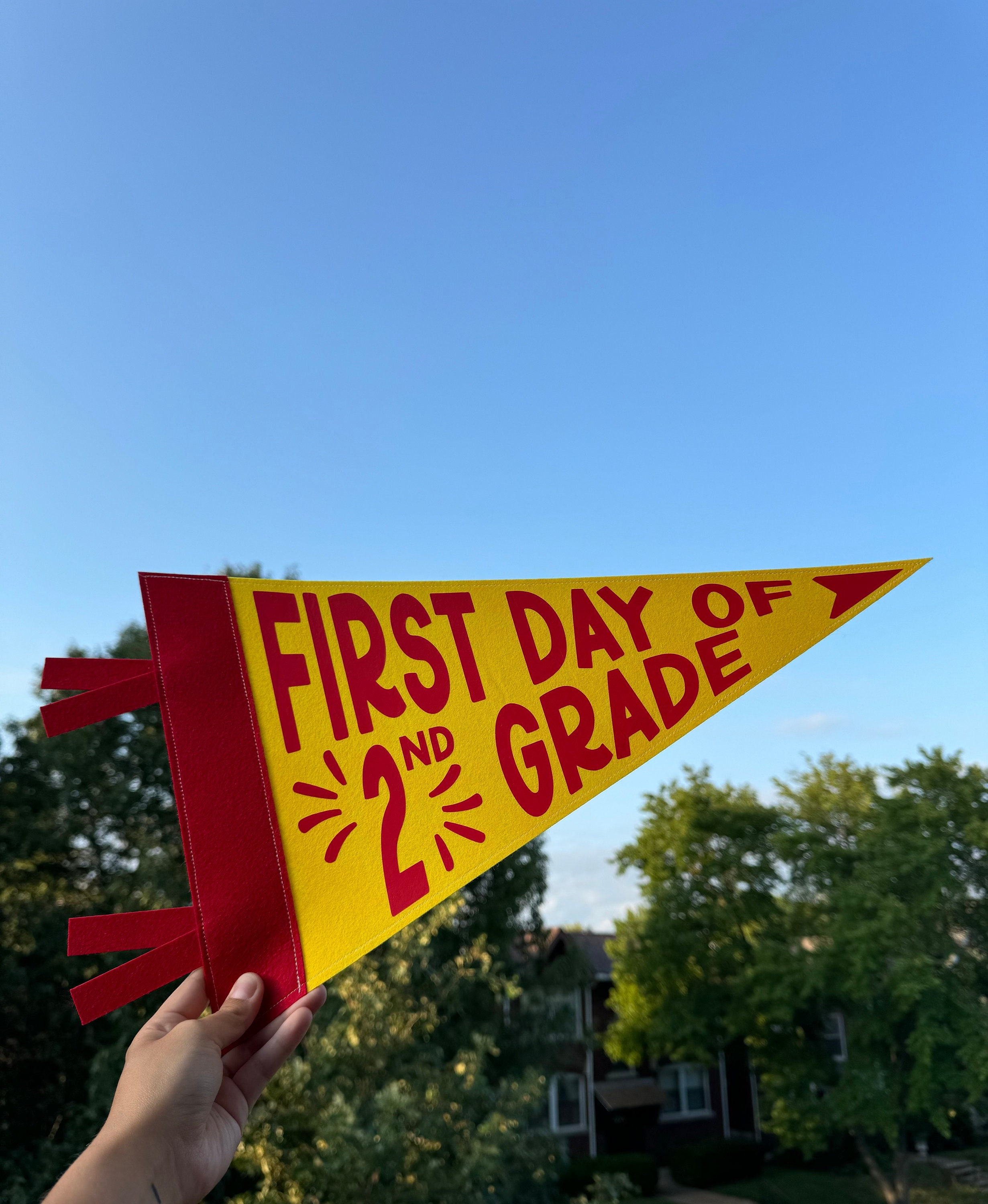 First Day of School Pennant Flag - Etsy