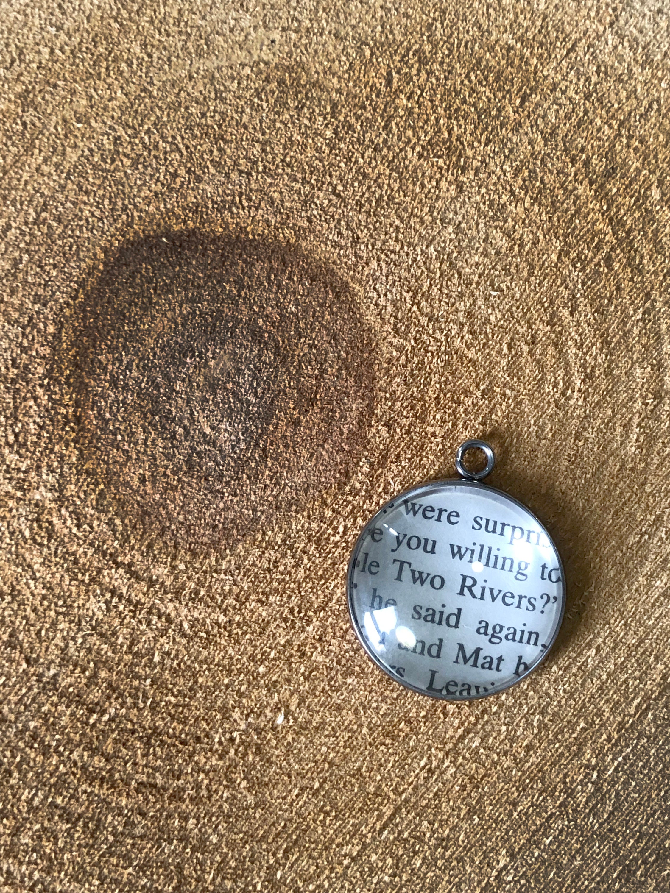 Wheel of Time Reclaimed Book Page Pendant - Etsy
