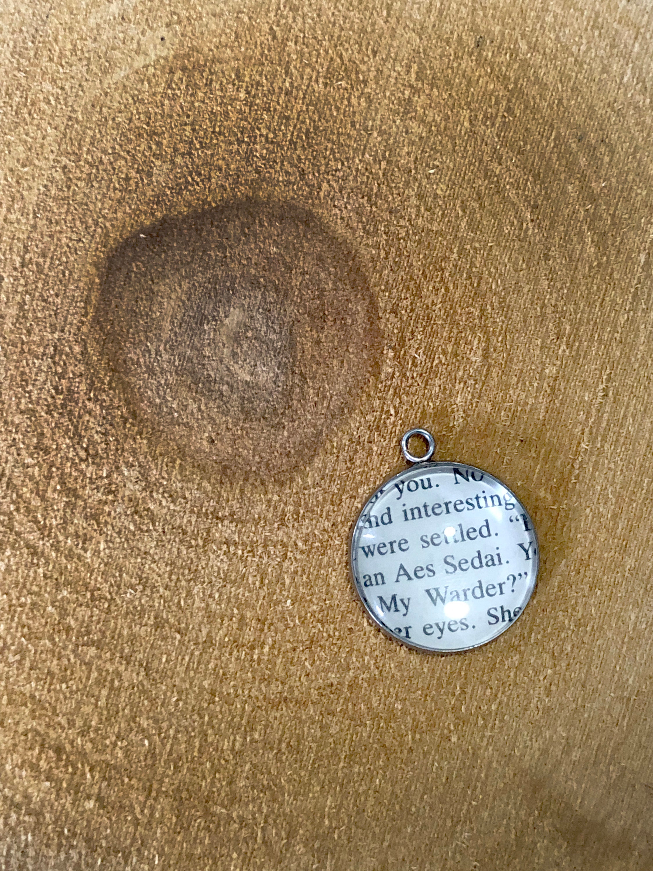 Wheel of Time Reclaimed Book Page Pendant - Etsy