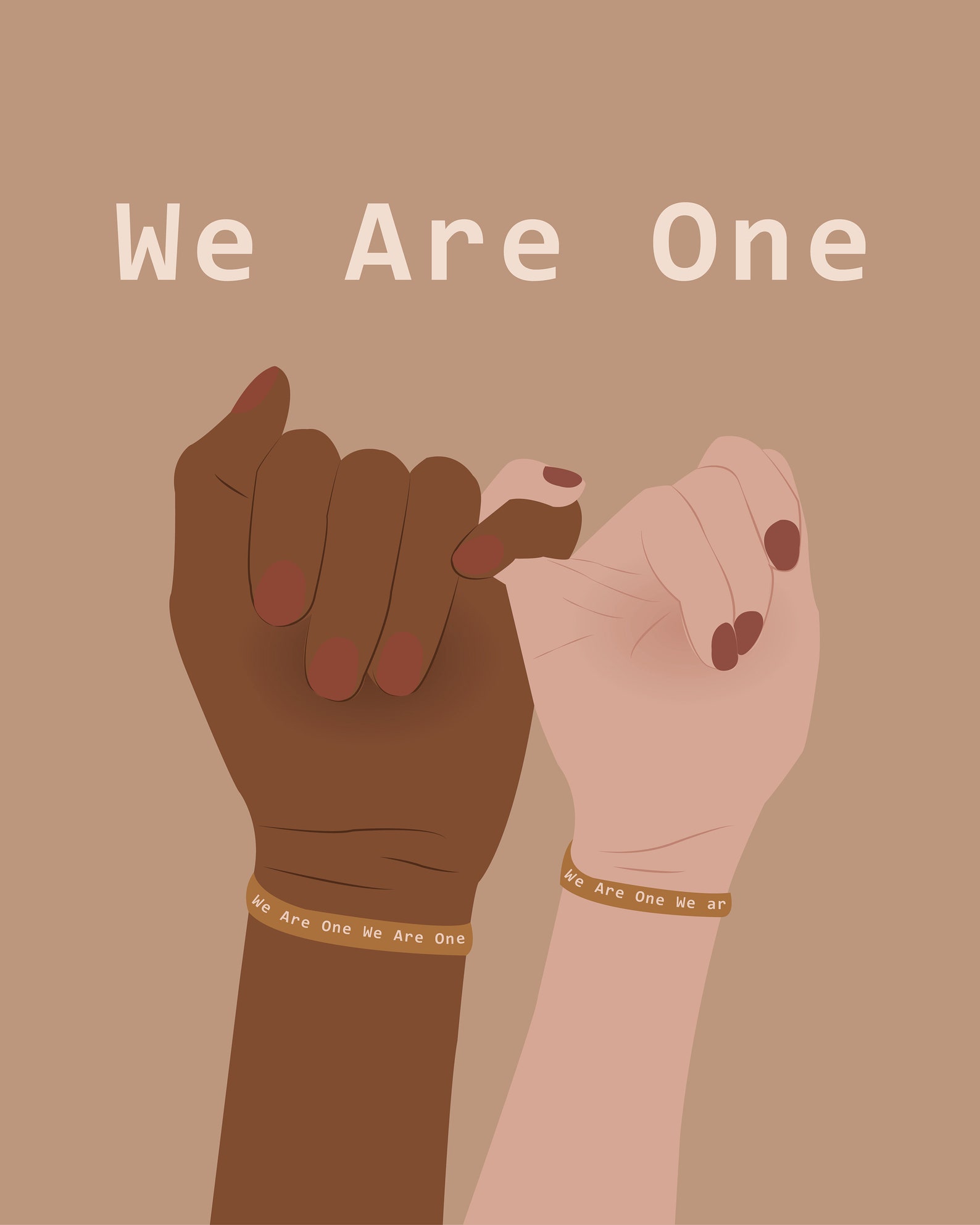 We are One illustration Abstract Illustration Minimal | Etsy