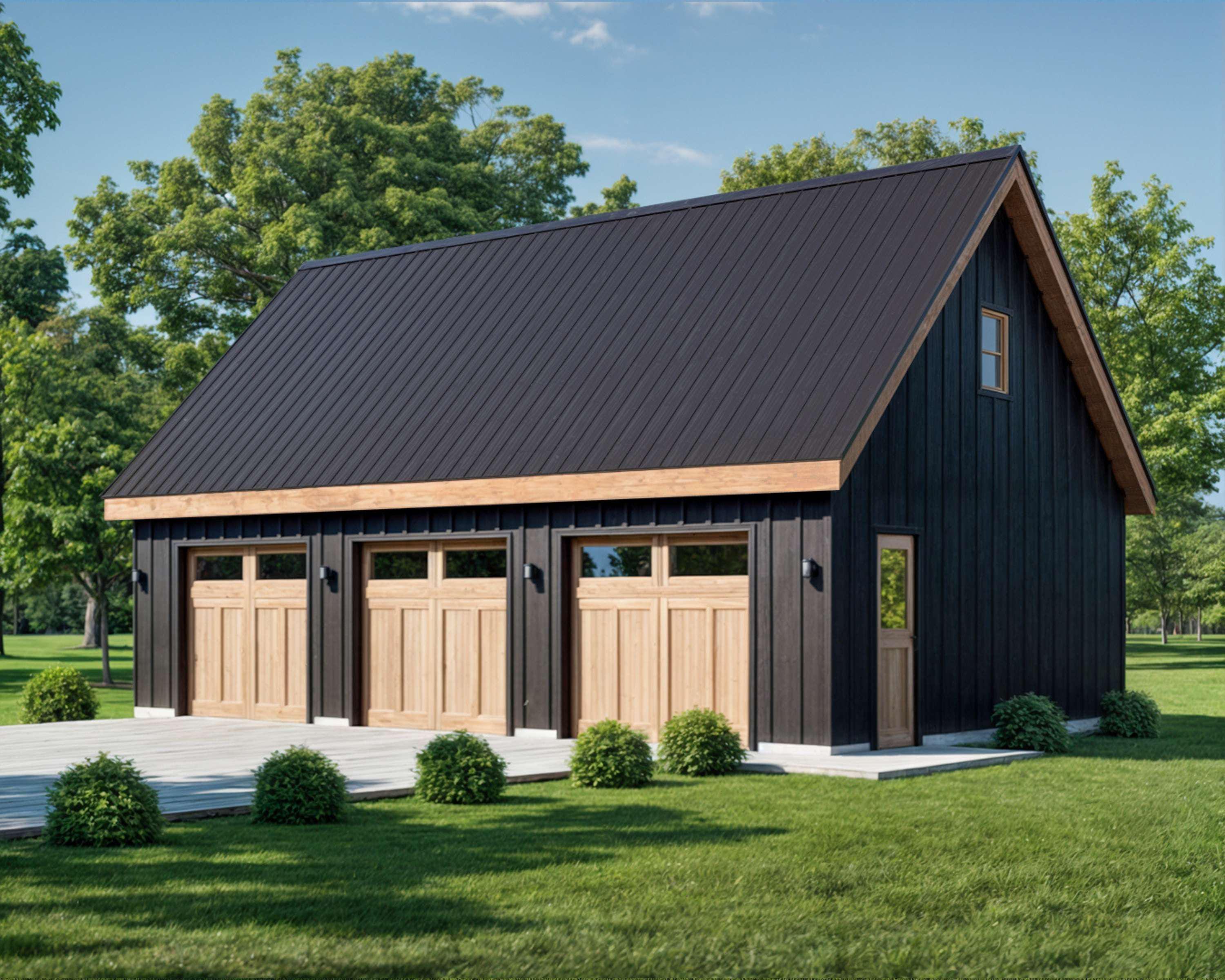 Three Car Garage 24' X 40', Detached Garage, 960 Sq Ft, 9 Ft Walls ...