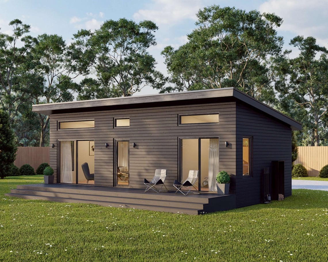 Modern Cabin House, 16’ X 32’, 512 Sq Ft, Tiny House, Architectural ...