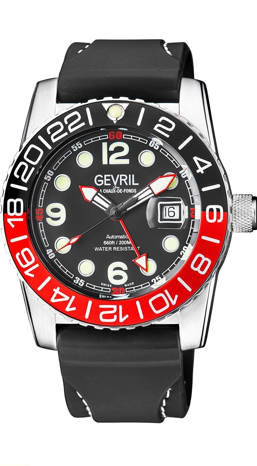 Gevril Canal St GMT Automatic Diver Watch - Etsy
