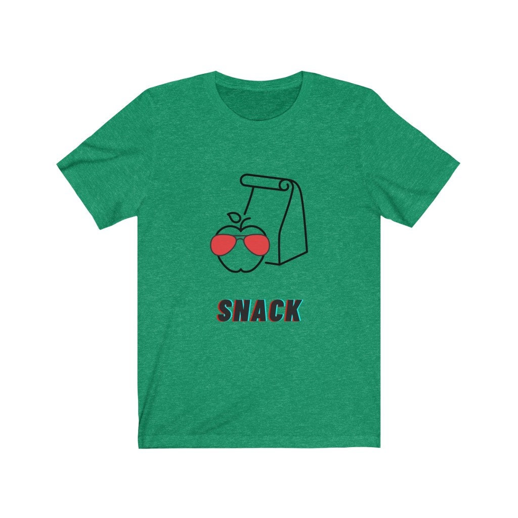 Snack T-shirt Unisex Jersey Short Sleeve Cotton Tee - Etsy